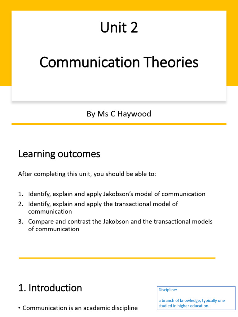 Jakobson's Communication Model Explained | PDF | Communication ...