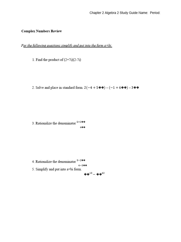 Chapter 2 Review | PDF