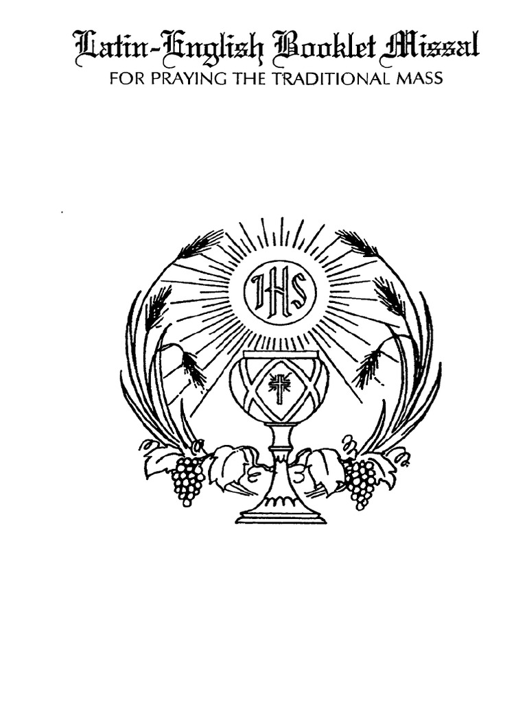 Latin Mass Booklet Missal | PDF