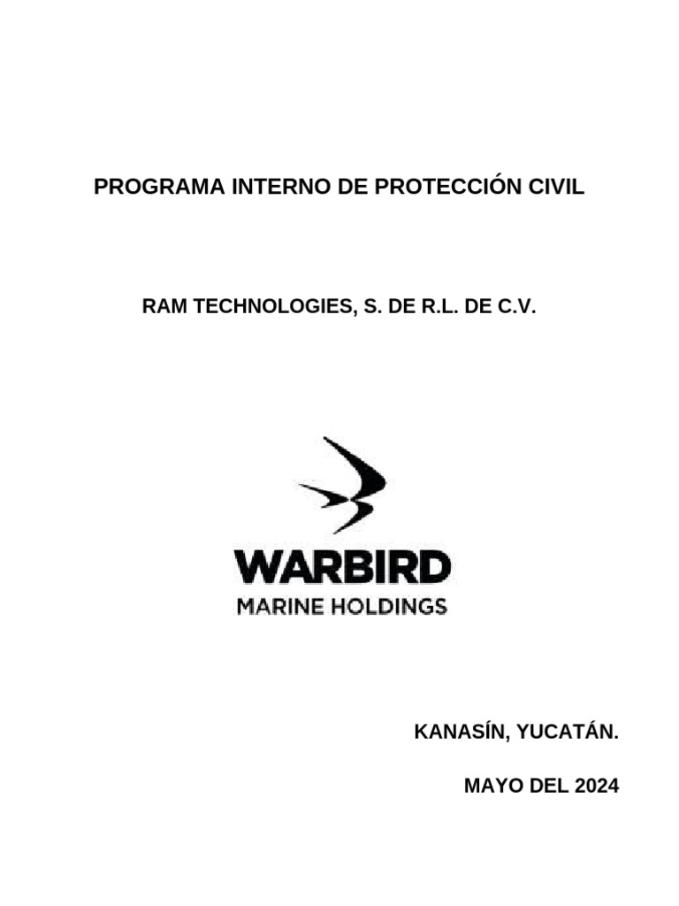 Pipc Ram 2024 | PDF | Defensa Civil | Petróleo