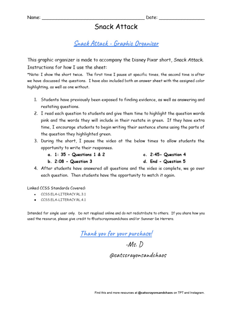 Sna Atak-Graconi: Snack Attack | PDF