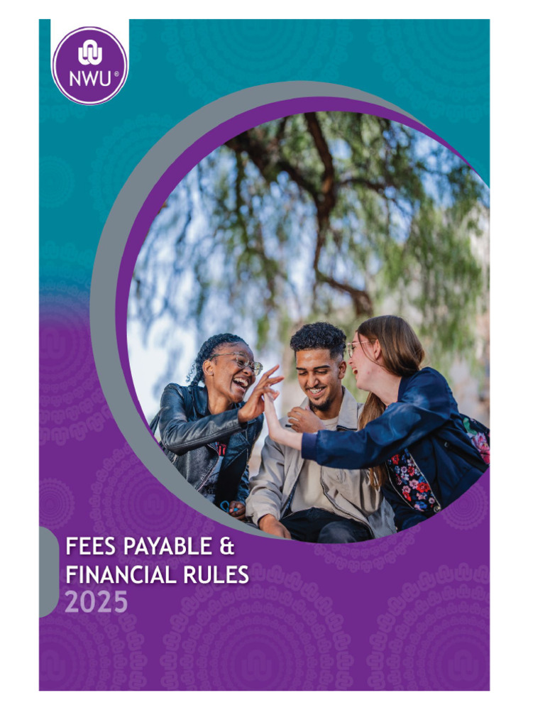NWU 2025 Fees & Financial Rules Guide | PDF | Master's Degree ...