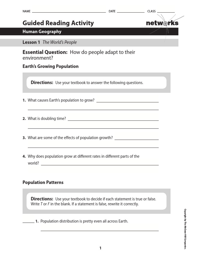 Chapter 3 Lesson 1 | PDF