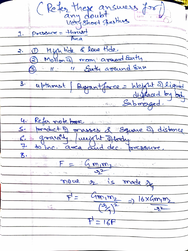 Revision Assignment Physics Solution | PDF