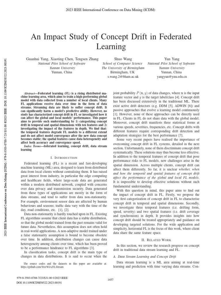 Federated Learning: Concept Drift Impact | PDF | Artificial ...