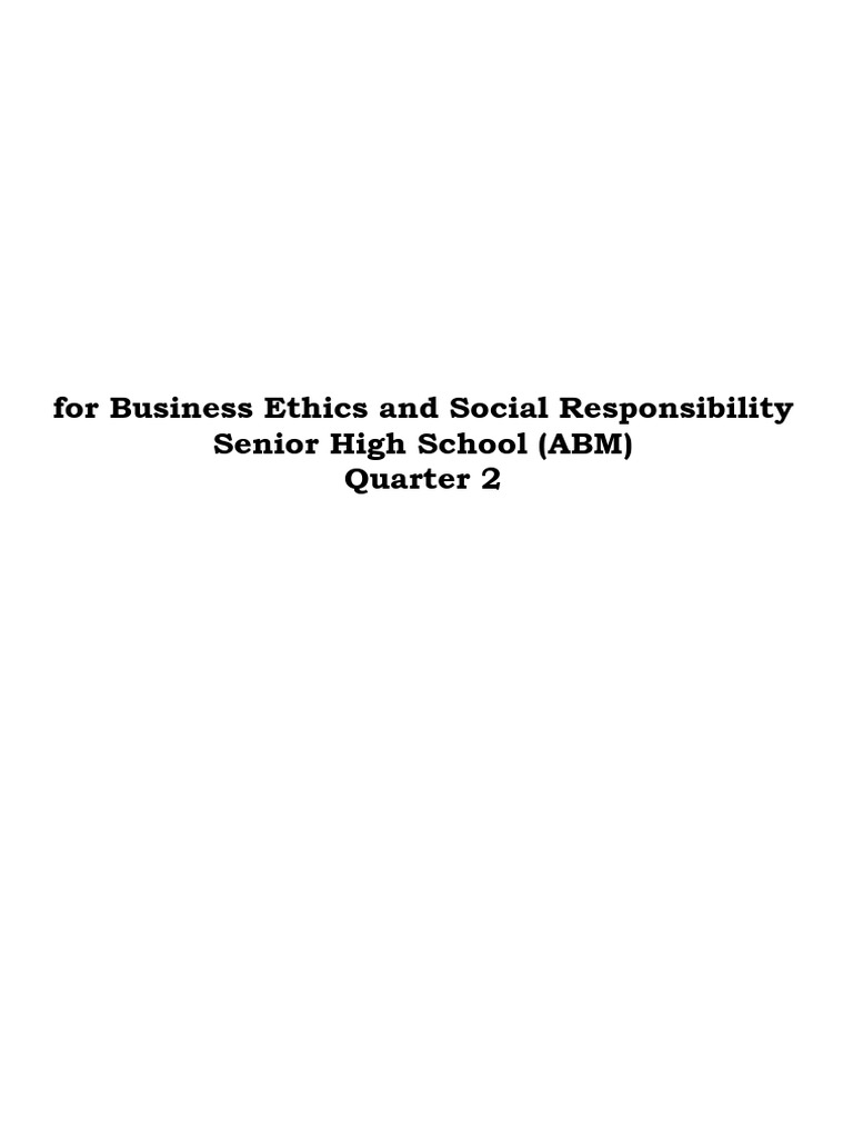 Different Models and Frameworks of Social Responsibility | PDF ...
