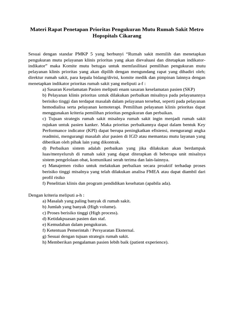 (NEW)_PMKP_2_EP_1_Materi_Rapat_Pemilihan_Mutu_Prioritas_UPLOAD | PDF