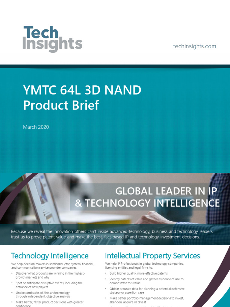 【TechInsights】2003-YMTC 64L 3D NAND Product Brief | PDF | Flash Memory ...