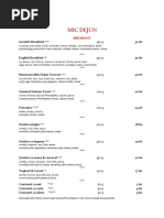 Meniu Axel Catering Detaliat | PDF