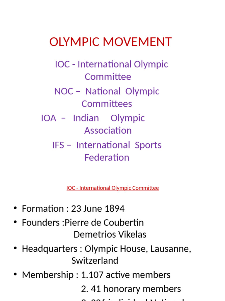 Olympic Movement - 2 | PDF | Olympic Games | Sports