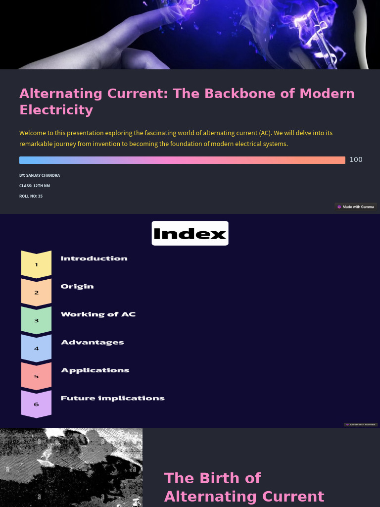 Alternating Current The Backbone of Modern Electricity | PDF ...