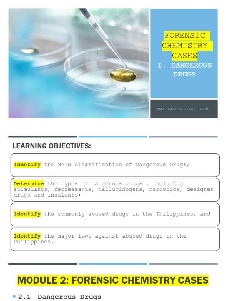 Forensic Drug Analysis Guide | PDF | Drugs | Stimulant