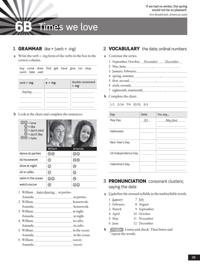 American English File 2ed 1 Workbook-14 | PDF