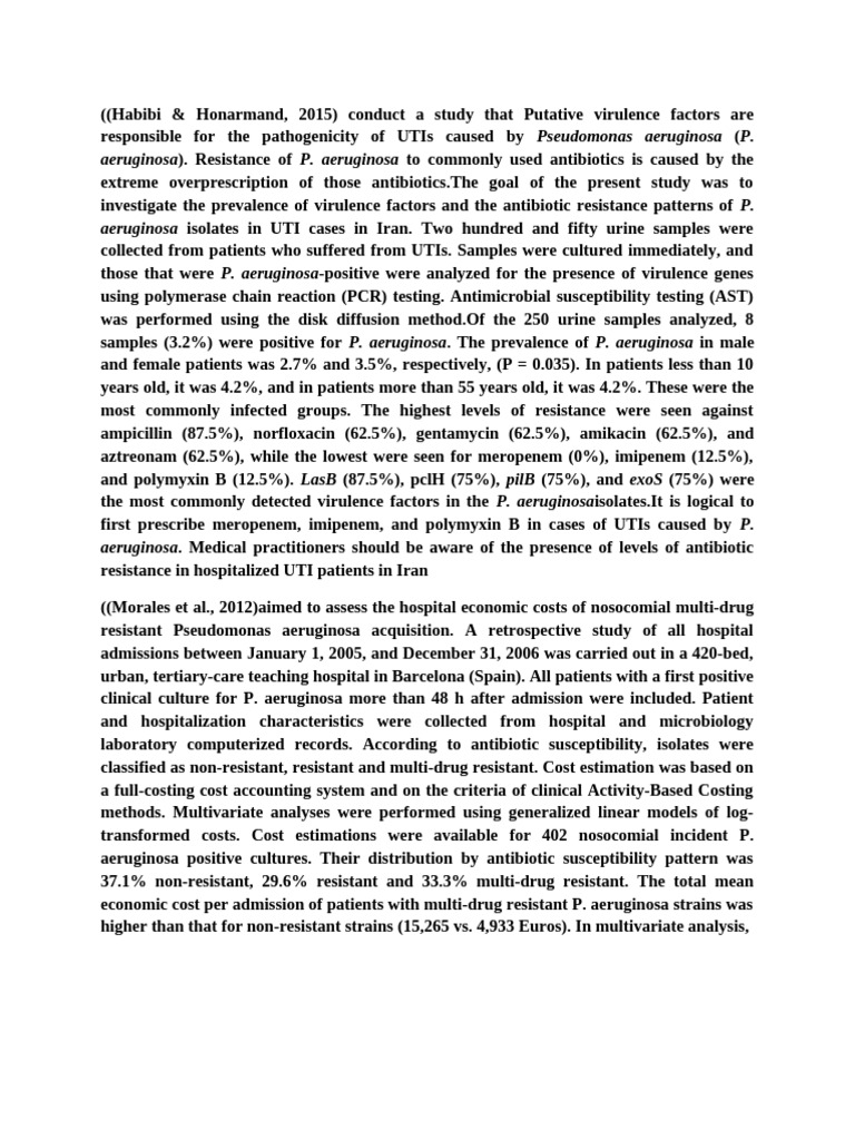 usman 1 | PDF | Pseudomonas Aeruginosa | Antimicrobial Resistance