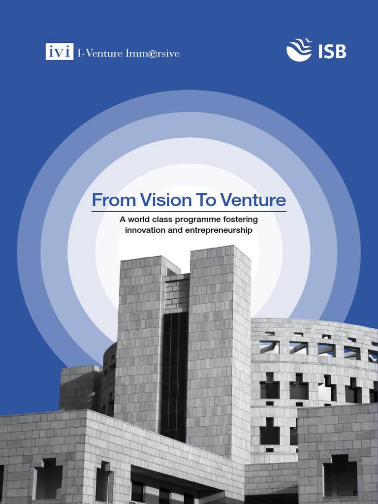 I Venture Immersive Brochure | PDF | Entrepreneurship | Startup Company
