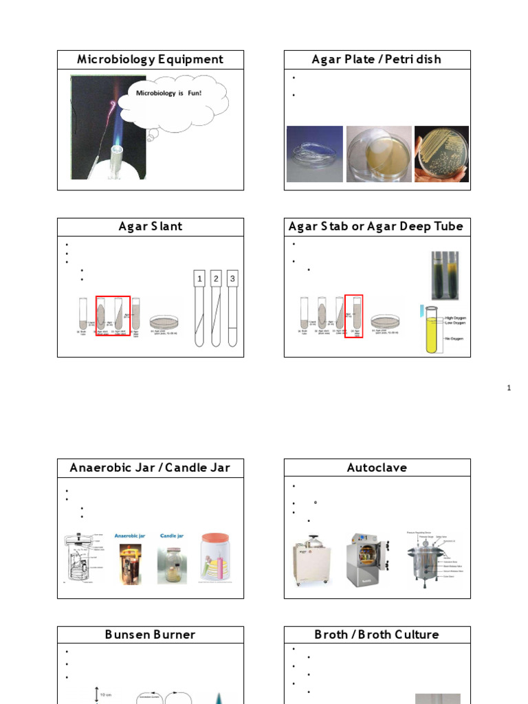 Essential Microbiology Equipment Guide | PDF | Growth Medium