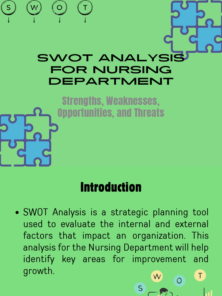 SWOT Analysis Nursing Department - PPTX 20241205 092543 0000 | PDF