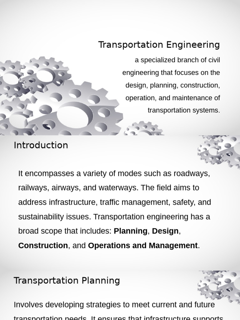 Transportation Engineering (1) | PDF | Transport | Public Transport