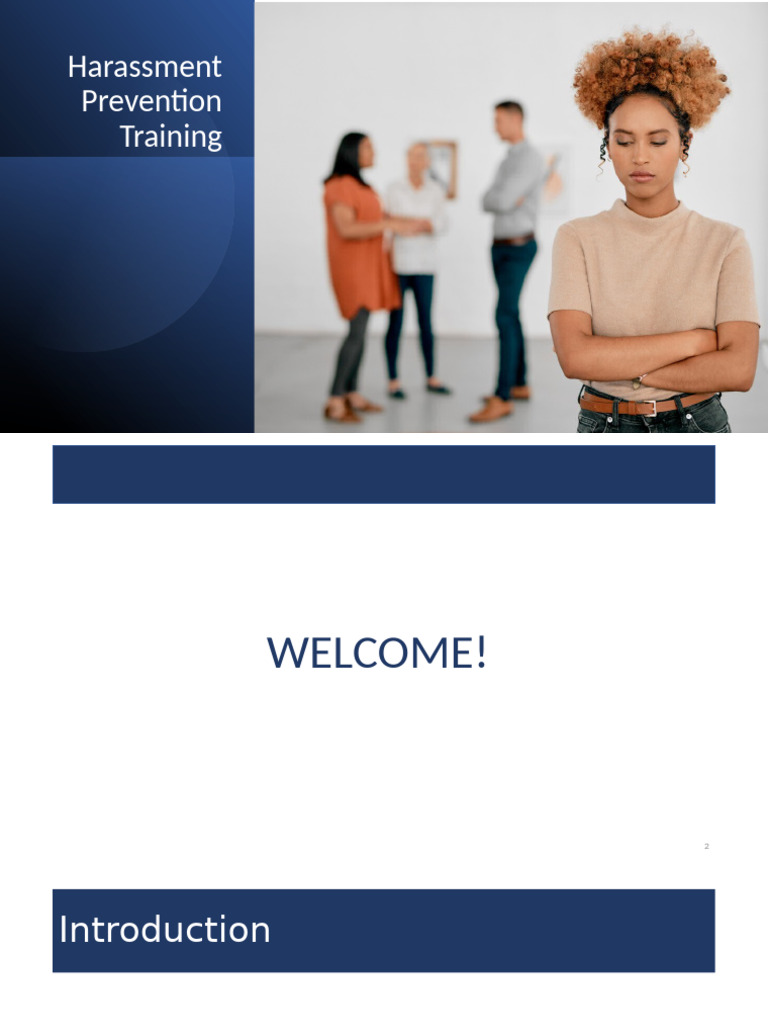 Workplace Harassment Prevention Training | PDF | Harassment | Sexual ...