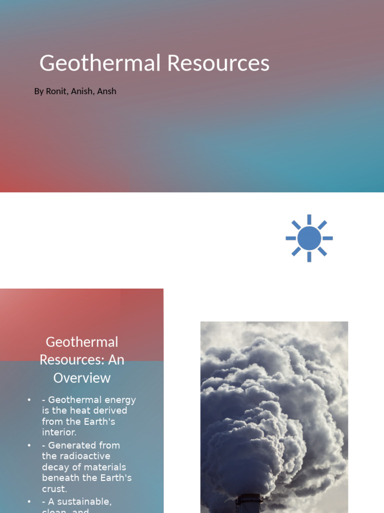 Geothermal Resources Presentation | PDF