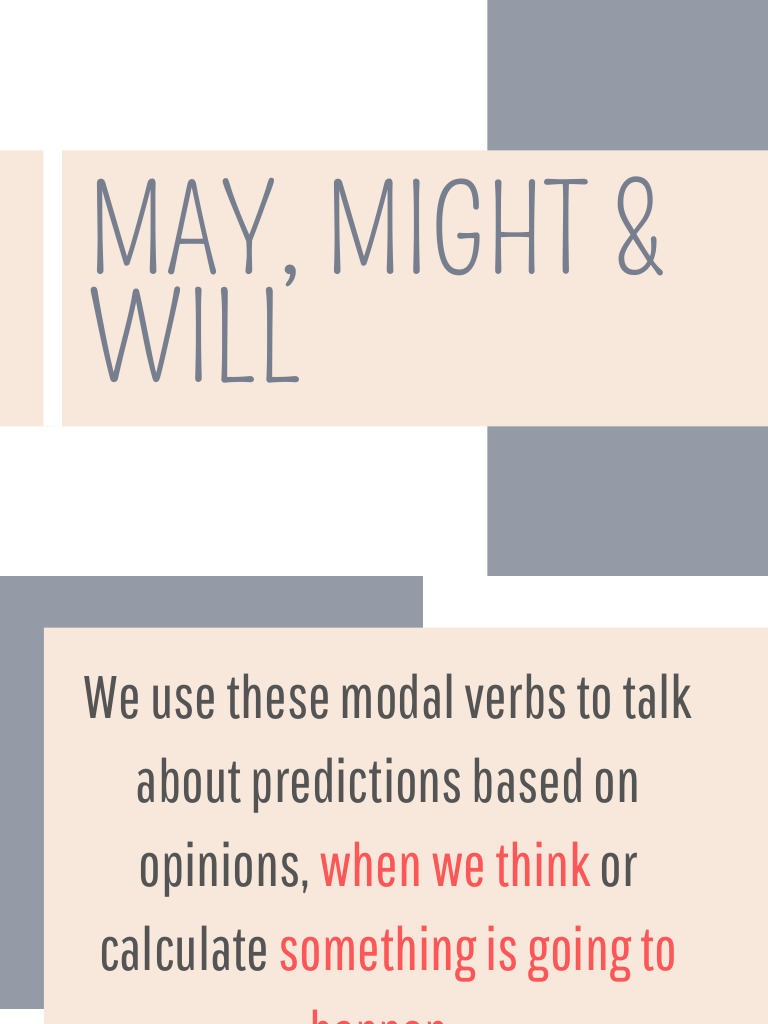 Understanding May, Might, and Will Usage | PDF
