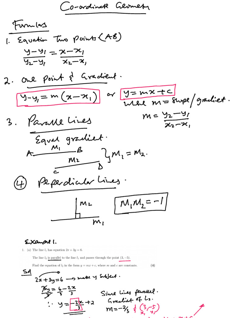 Coordinate Geometry Lesson | PDF