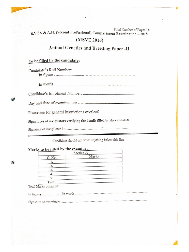 AGB 2nd paper compart | PDF | Inbreeding | Natural Selection
