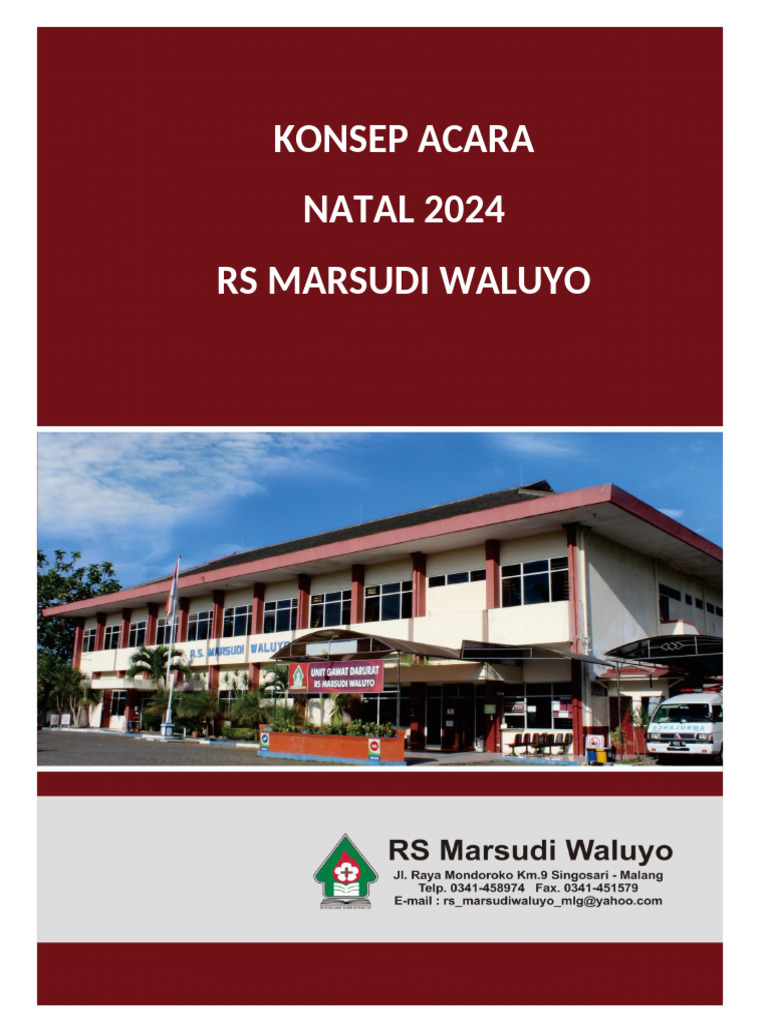 Konsep Acara Natal 2024 di RS Marsudi Waluya | PDF