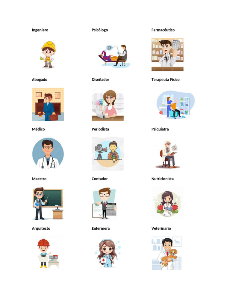 20 Profesiones y Oficios Ejemplares | PDF