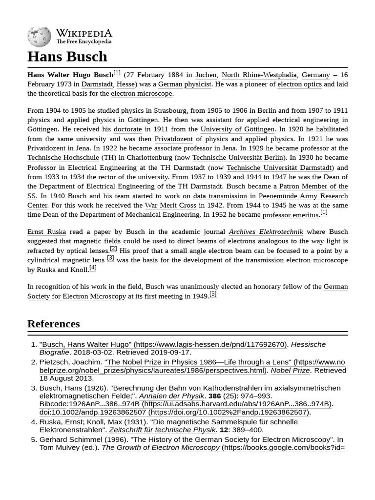 Hans_Busch | PDF | Electromagnetic Radiation | Electromagnetism