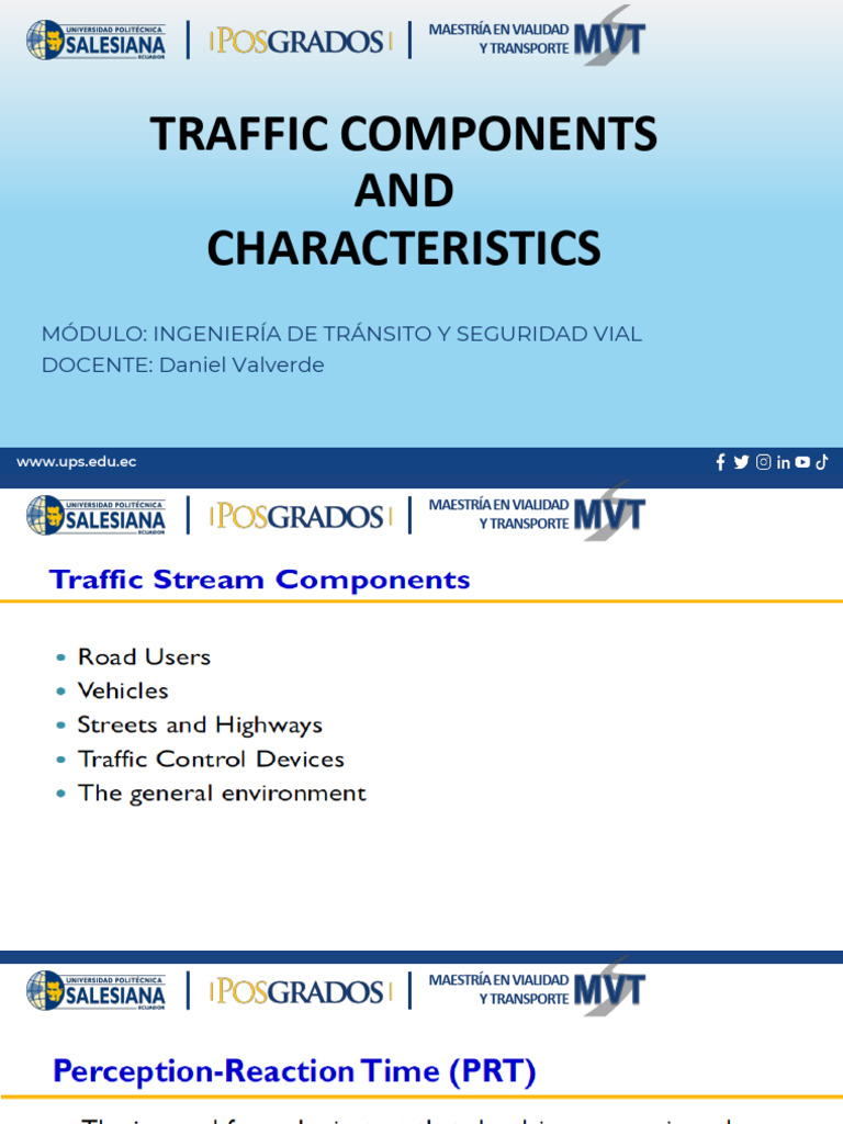 Traffic Components and Characteristics | PDF