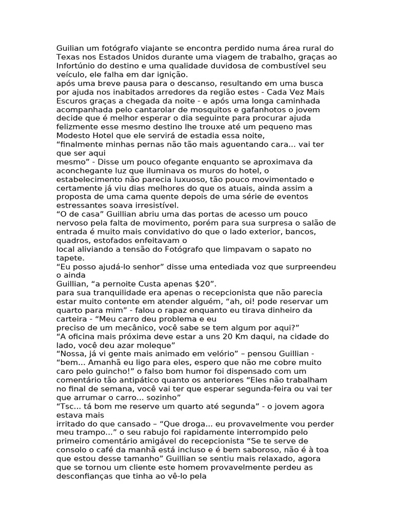 A Noite Misteriosa de Guillian no Texas | PDF