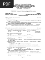 GD&T - Test Rev1 | PDF | Engineering Tolerance | Engineering