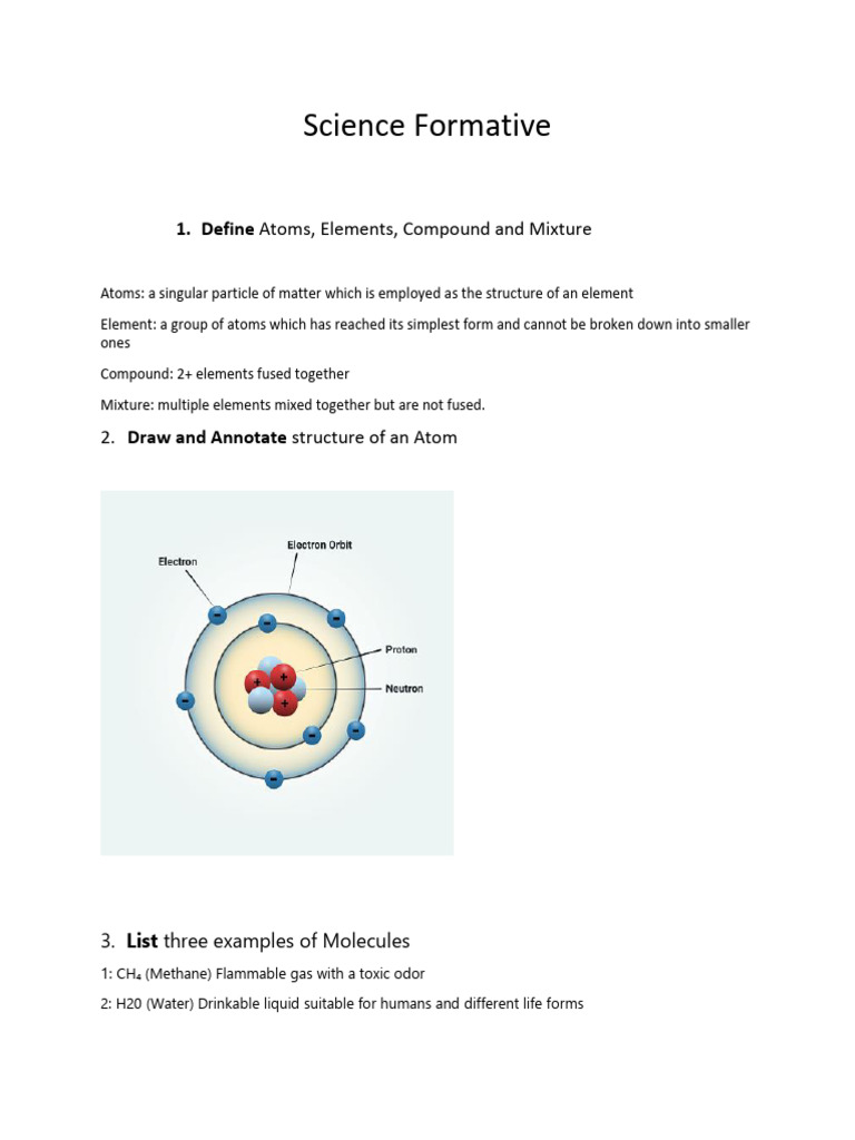 Science Formative | PDF