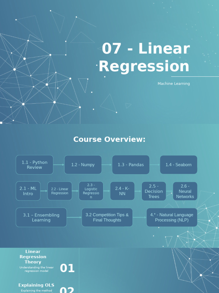 07 Linear Regression | PDF | Ordinary Least Squares | Errors And Residuals