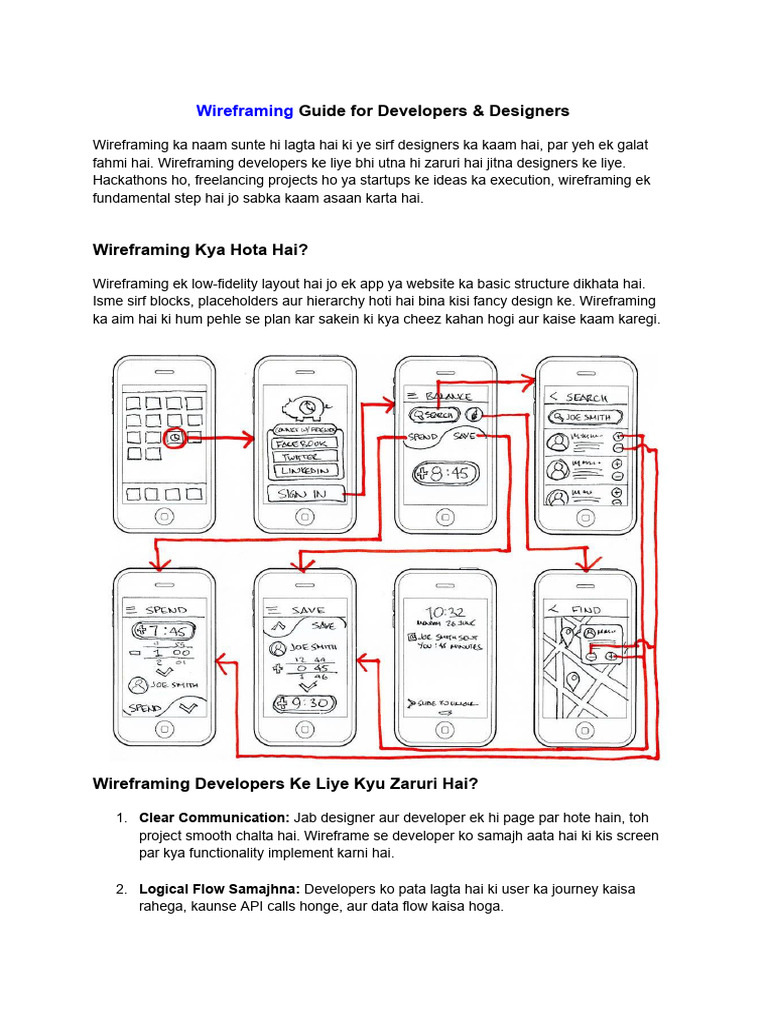 Wireframing Guide for Developers & Designers | PDF | Web Design | Computing