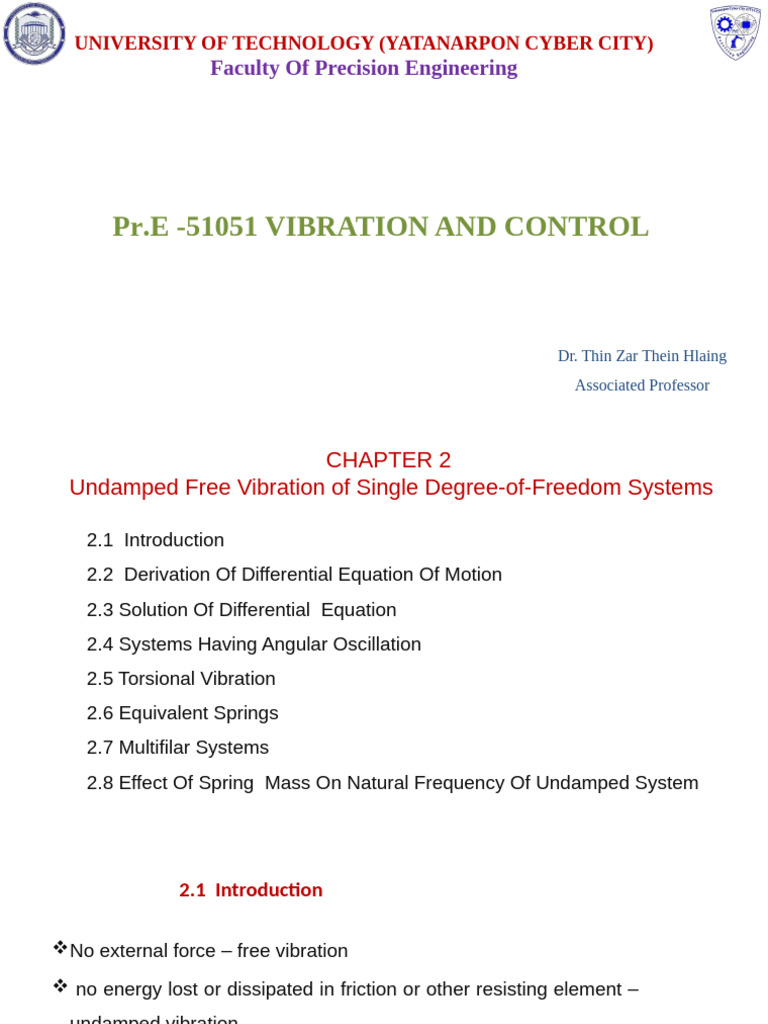 CH 2 VC | PDF | Oscillation | Force