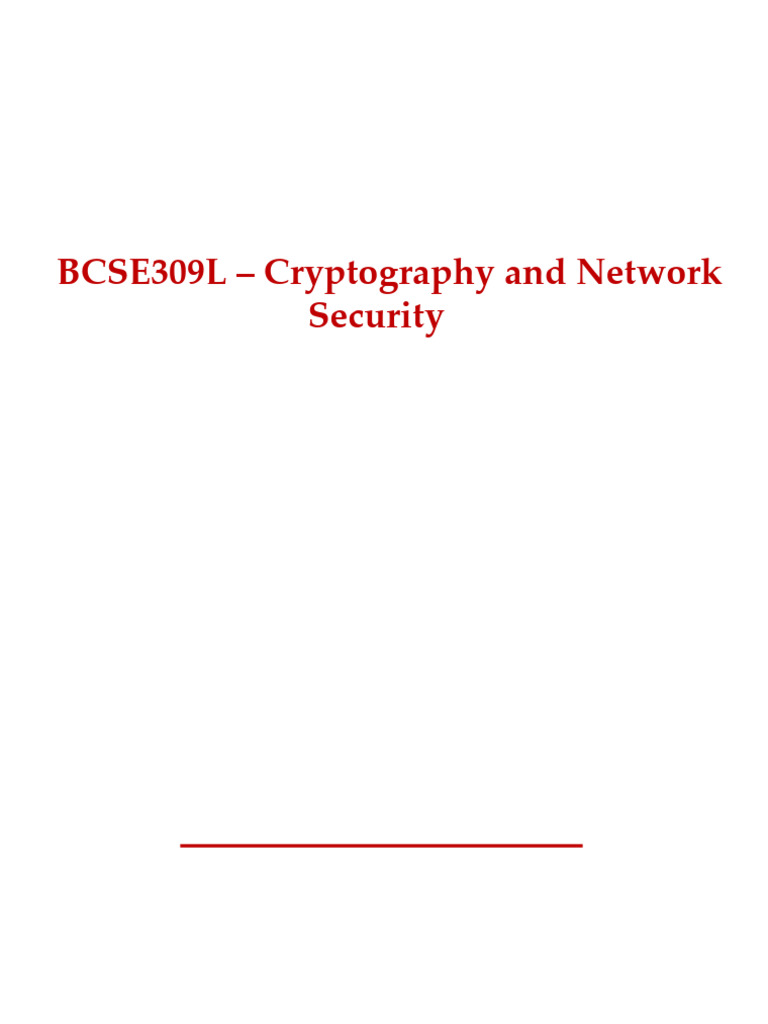 BCSE309L MODULE1 Miller Rabin Primality Test | PDF