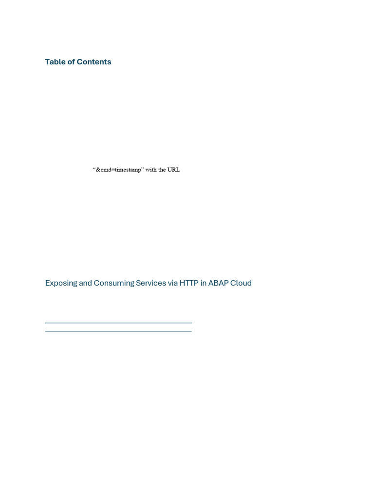 Create HTTP Service in ABAP Cloud | PDF | Data Model | Computing