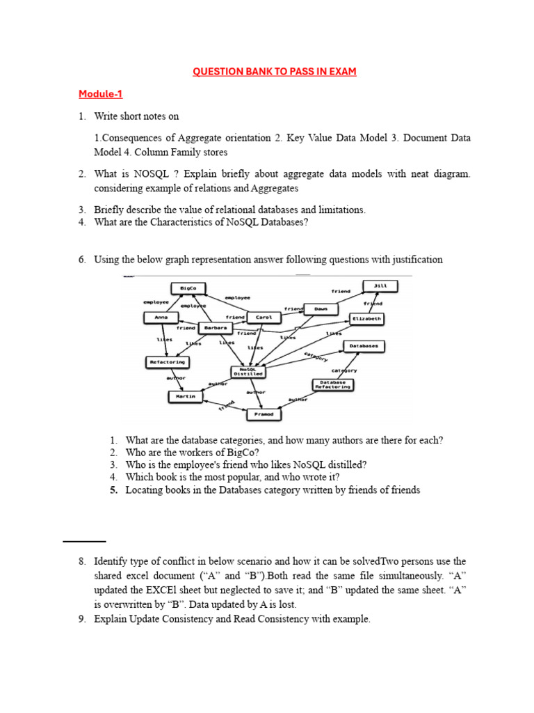 QUESTION_BANK_TO_PASS_IN_EXAM[1] | PDF | No Sql | Databases