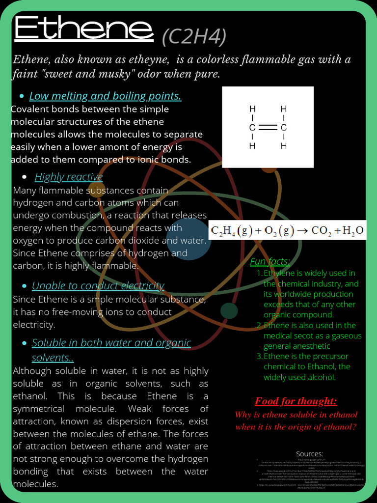 Ethene Pdf Ethylene Molecules