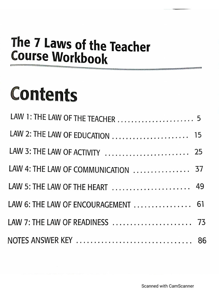 7 Laws Law 1 | PDF | Knowledge