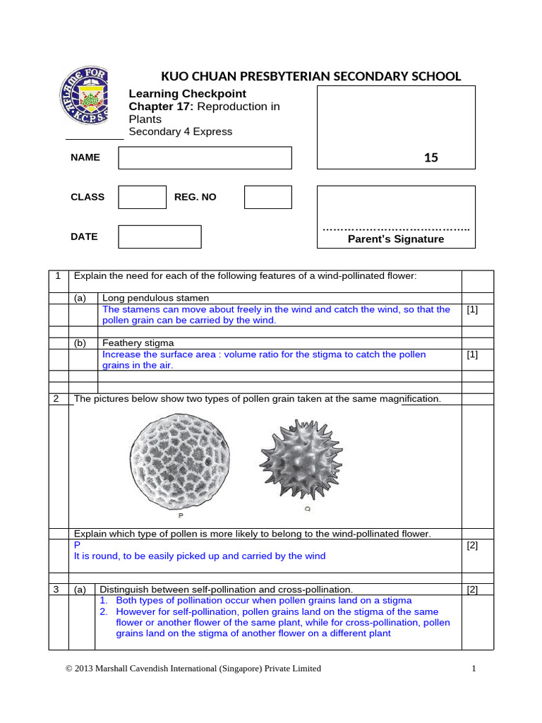 Learning Checkpoint - Teacher (Updated 23112020) | PDF | Flowers ...
