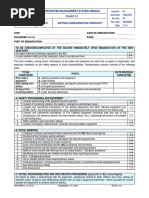 Ship Familiarization Checklist | PDF | Manufactured Goods