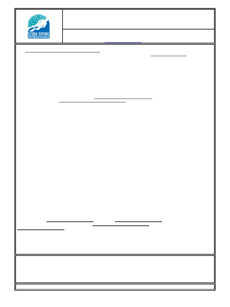 SDI Forms 03 General Liability Release-Es Es | PDF | Buceo bajo el agua ...
