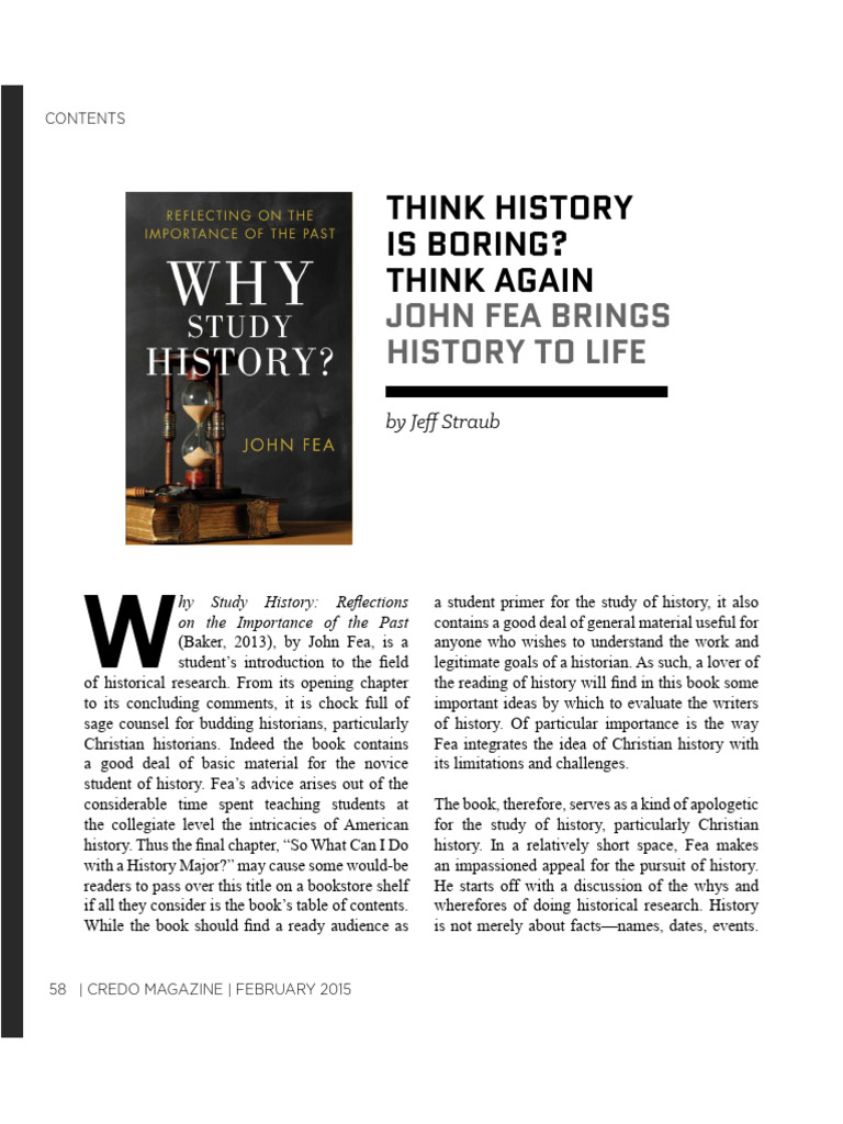 John Fea Why Study History | PDF | Historian | Theology