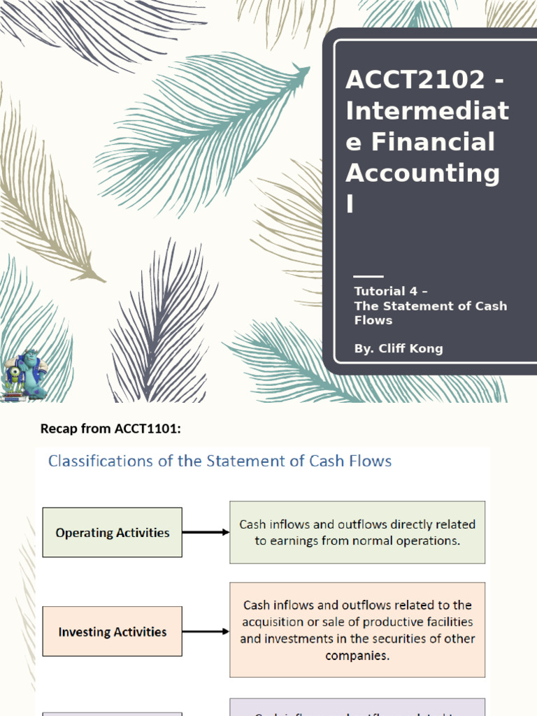 Cash Flow Statement Tutorial for ACCT2102 | PDF | Debits And Credits ...