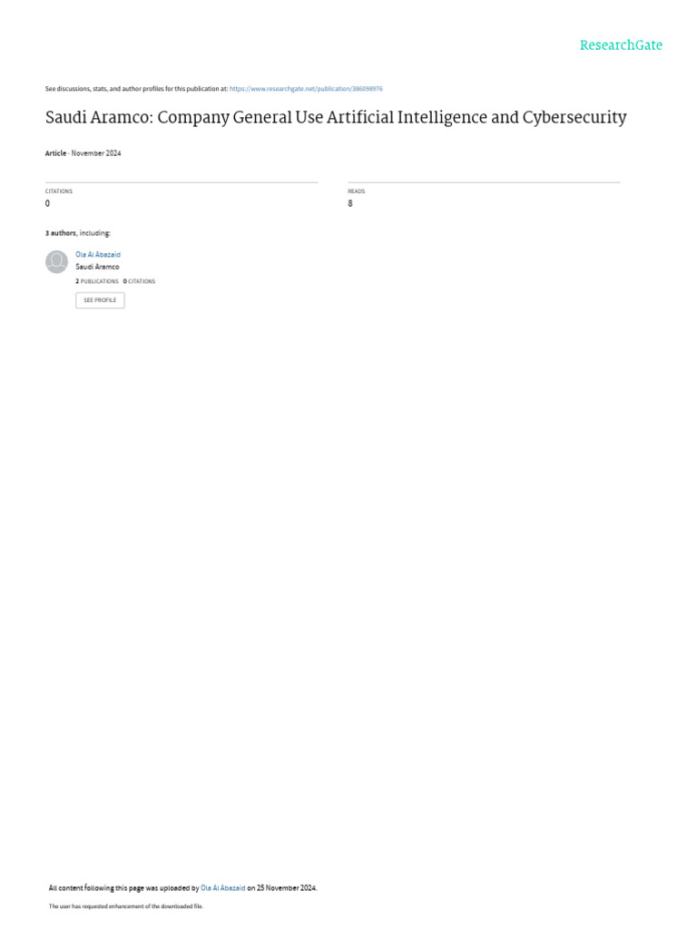 AICybersecurity Whitepaper | PDF | Artificial Intelligence ...