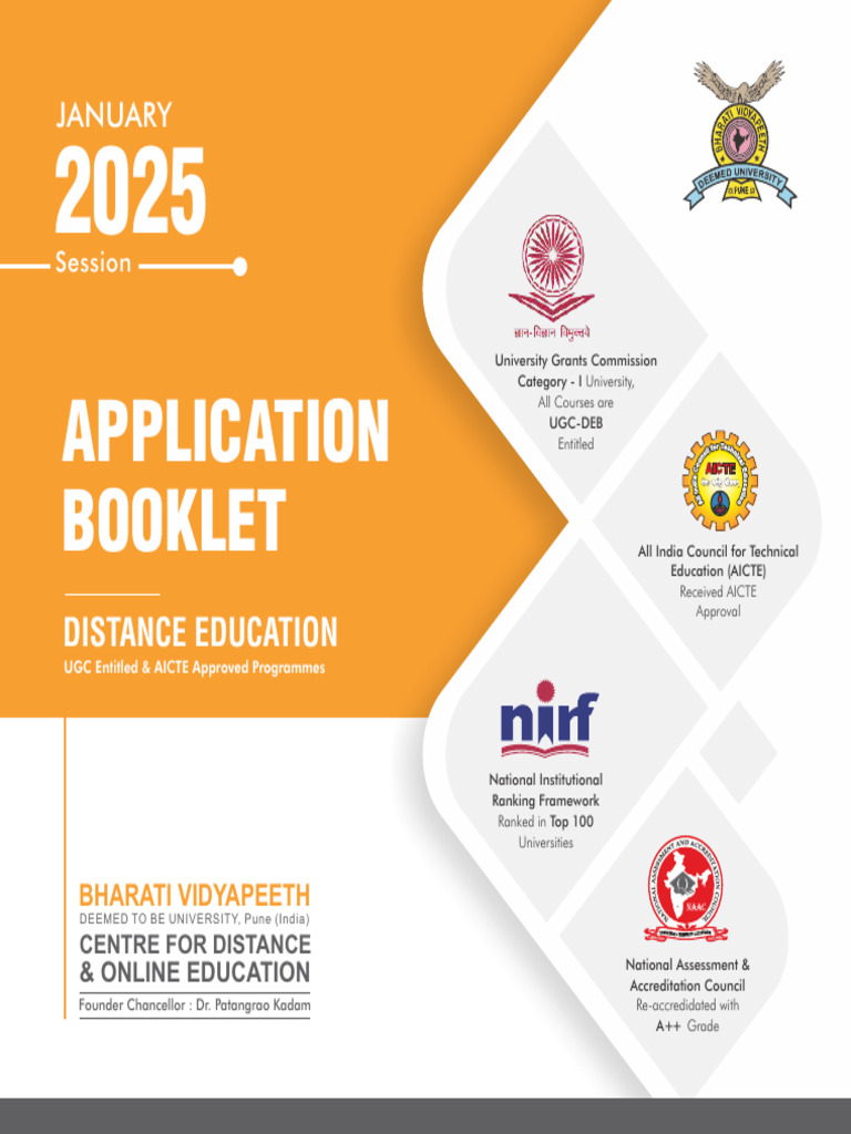 Distance+Education+Application+Book+Jan+2025+Updated | PDF | Academic ...