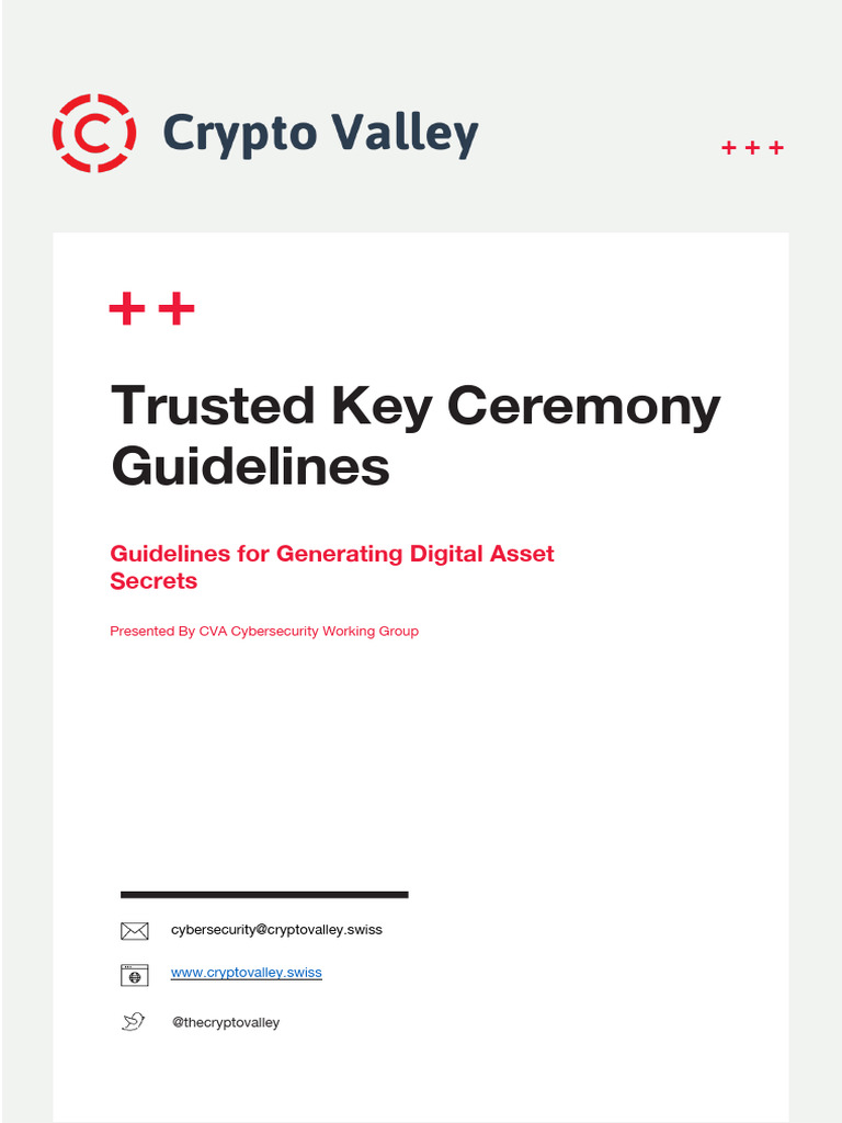 Digital Asset Key Ceremony Guide | PDF | Cryptocurrency | Computing